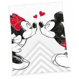 Herding Disneys Mickey & Minnie 7478480036 - Microfaserflauschdecke, 150x200 cm, 100% Polyester