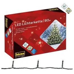 Idena Lichterkette 80 LED warmwei&szlig; 8h Timer 15,9m