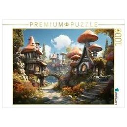 Calvendo Puzzle Pilzh&auml;user 1000 Teile Lege-Gr&ouml;&szlig;e 64x48cm Foto-Puzzle f&uuml;r gl&uuml;ckliche Stunden