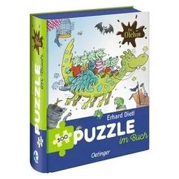 Die Olchis. Puzzle im Buch. Feuerstuhl. 300 Teile, Format 48 x 24 cm