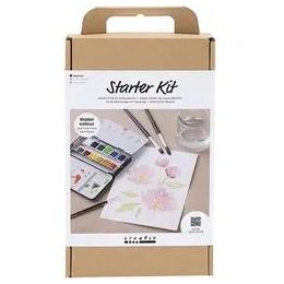 Creativ Company DIY Sets Malen Starter Kreativ Set Aquarellfarben, Kreativ Box