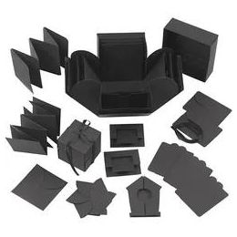Creativ Company Geschenkdosen/-schachteln Explosion Box, Schwarz, Gr&ouml;&szlig;e 7x7x7,5+12x12x12 cm, 1 Stk