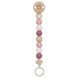 goki Schnullerkette Herz, pink