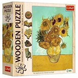 Trefl Holz Puzzle 200 - Sonnenblumen - Vincent van Gogh