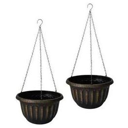 HTI-Living Blumenampel Nessa antik 2er-Set