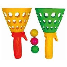 Paul G&uuml;nther 1546 - Mc Squeezy Clickn Catch, Fangball, Ball-Spielset, 5-teilig