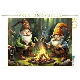Calvendo Puzzle Wichtel grillen Kellerasseln am Feuer 1000 Teile Lege-Gr&ouml;&szlig;e 64x48cm Foto-Puzzle f&uuml;r gl&uuml;ckliche Stunden