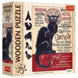 Trefl Holz Puzzle 200 - Der schwarze Kater / Th&eacute;ophile Alexandre Steinlen