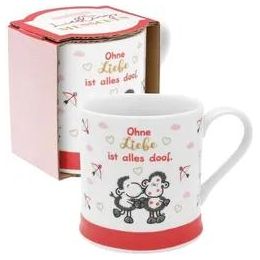 Sheepworld Tasse Motiv "Ohne Liebe ist alles doof"