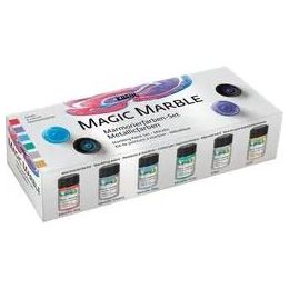 Kreul Magic Marble Marmorierfarben Set Metallic, 6 x 20 ml
