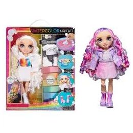 MGA Entertainment Rainbow High WaterColor & Create NEW Theme Dolls- purple eyes
