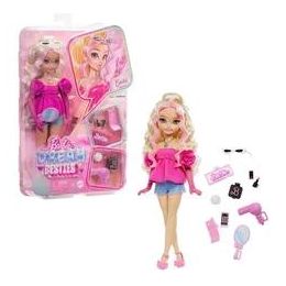 Barbie Dream Besties Barbie Malibu&ldquo; Modepuppe mit 8 Zubeh&ouml;rteilen zum Thema Make-up und Haare