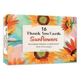 16 Thank You Cards, Sunflowers