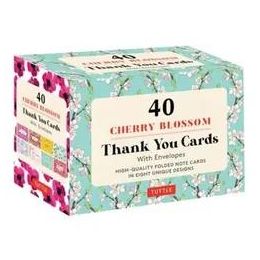 Cherry Blossoms, 40 Thank You Cards with Envelopes