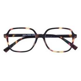 Lesebrille GRETA, havanna, +2.50 dpt mit Etui