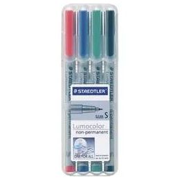 Staedtler Folienschreiber Lumocolor S nonpermanent 4er Etui