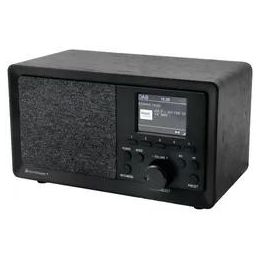Soundmaster DAB350SW Tischradio DAB+, UKW USB Inkl. Lautsprecherbox, Weckfunktion Schwarz