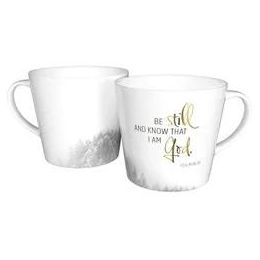Tasse "Be still and know" - Golddekor