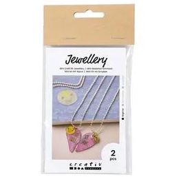 Creativ Company DIY Sets Beads Mini Kreativ Set Schmuck, Freundschaftsketten aus Schrumpffolie, Kreativ Box