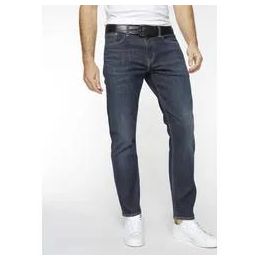 Levi's Tapered-fit-Jeans LEVI'S "502 TAPER", Herren, Gr. 30, L&auml;nge 32, blau (biologia adv), Denim/Jeans, Obermaterial: 99% Baumwolle, 1% Elasthan, Basic, loose fit kn&ouml;chellang, Jeans, in elegantem, modernem Stil, Topseller
