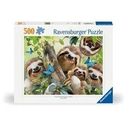 Ravensburger Erwachsenenpuzzle 500 Teile - Faultier Selfie