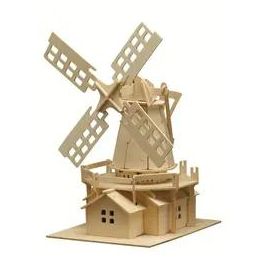 Pebaro 873 - Holzbausatz Windm&uuml;hle, 78 Teile, Holzkonstruktion zum Zusammenstecken