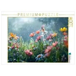 Calvendo Puzzle Blumenwiese am fr&uuml;hen Morgen 1000 Teile Lege-Gr&ouml;&szlig;e 64x48cm Foto-Puzzle f&uuml;r gl&uuml;ckliche Stunden