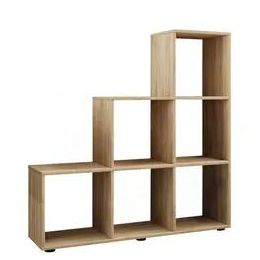Vcm Holz Stand Treppenregal Regal 6 F&auml;cher Nitas