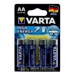 Batterie Varta Alkaline High Energy LR6 AA Mignon, 1,5 V, 4er