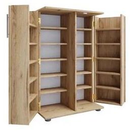 Vcm Holz Schrank CD DVD Regal abschlie&szlig;bar Engalo XL