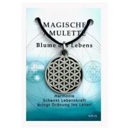 Blume des Lebens Minicard Zinnamulett Magisch