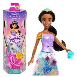 Mattel Disney Princess Spin & Reveal Jasmin-Modepuppe und Accessoires mit 11 &Uuml;berraschungen