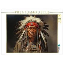 Calvendo Puzzle H&auml;uptling - Indianer 2000 Teile Lege-Gr&ouml;&szlig;e 90x67cm Foto-Puzzle f&uuml;r gl&uuml;ckliche Stunden