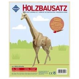 PEBARO 859/4 - Holzbausatz Giraffe, 38 Teile, Holzkonstruktion zum Zusammenstecken