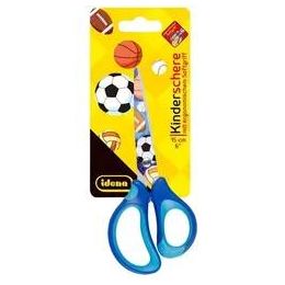 Idena Schere Ball mit Softgriff blau 15cm
