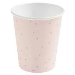 Rico Design Pappbecher Punkte, Puder Pink,
