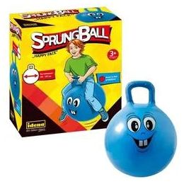Idena Sprungball Happy Face blau &Oslash;45-50cm