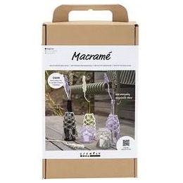 Creativ Company DIY Sets Macram&eacute; Kreativ Set, Makramee, Glasdeko, Kreativ Box