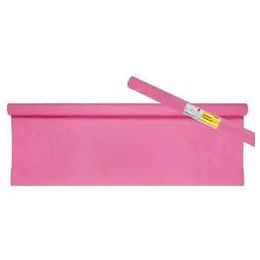 Idena Damast Tischtuch Rolle pink 1x10m