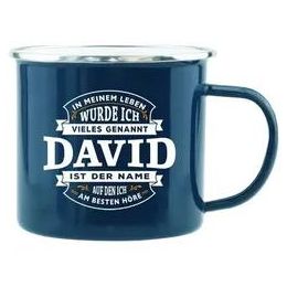 HTI-Living Echter Kerl Emaille Becher David