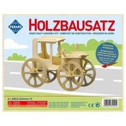 PEBARO 850/4 - Holzbausatz Oldtimer IV, 19 Teile, Holzkonstruktion zum Zusammenstecken