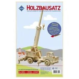PEBARO 863/4 - Holzbausatz Kranwagen, 119 Teile, Holzkonstruktion zum Zusammenstecken