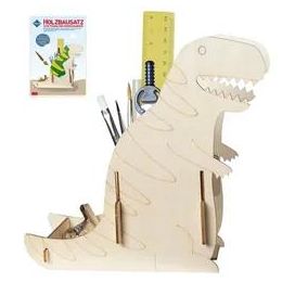 PEBARO 477/3 - Holzbausatz Stiftehalter Dinosaurier, Laser cut Bastelset