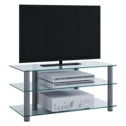Vcm TV M&ouml;bel Sideboard Fernseh Rack Alu Glas Netasa