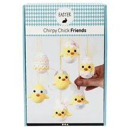 Creativ Company DIY Sets Modellieren Funny Easter Family - Bastelset, 1 Set
