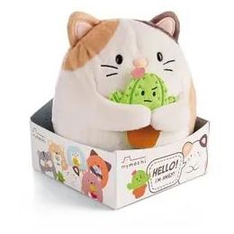 Nici Kuscheltier mymochi Katze Angy 16cm mit Kaktus in Geschenkbox