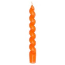 Rico Design Spiralkerze, Soft Neon Orange