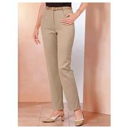 Bequeme Jeans Classic Basics, Damen, Gr. 205, Extrakurzgr&ouml;&szlig;en, braun (camel), 97% Baumwolle, 3% Elasthan, unifarben, lang, Jeans
