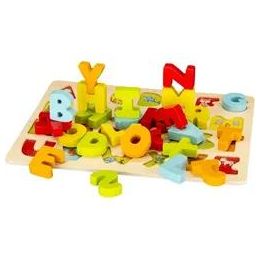 Vedes SpielMaus Holz Alphabet Puzzle-Spiel, 26-teilig