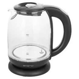 Emerio WK-119255.5 Wasserkocher schnurlos Glas, Schwarz Fassungsverm&ouml;gen: 1.7l